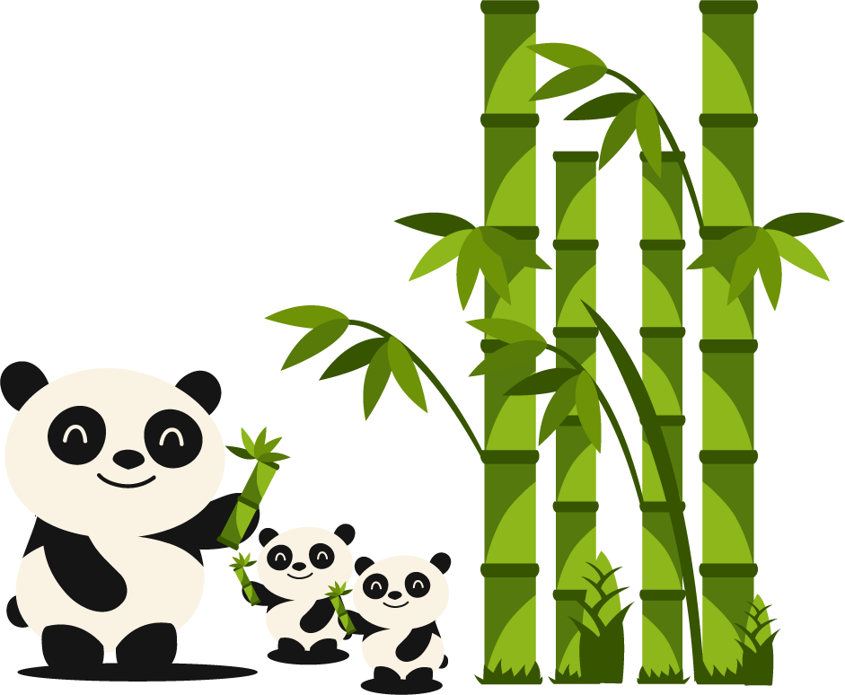 free panda china culture elements classi... | Magipik Free Vector