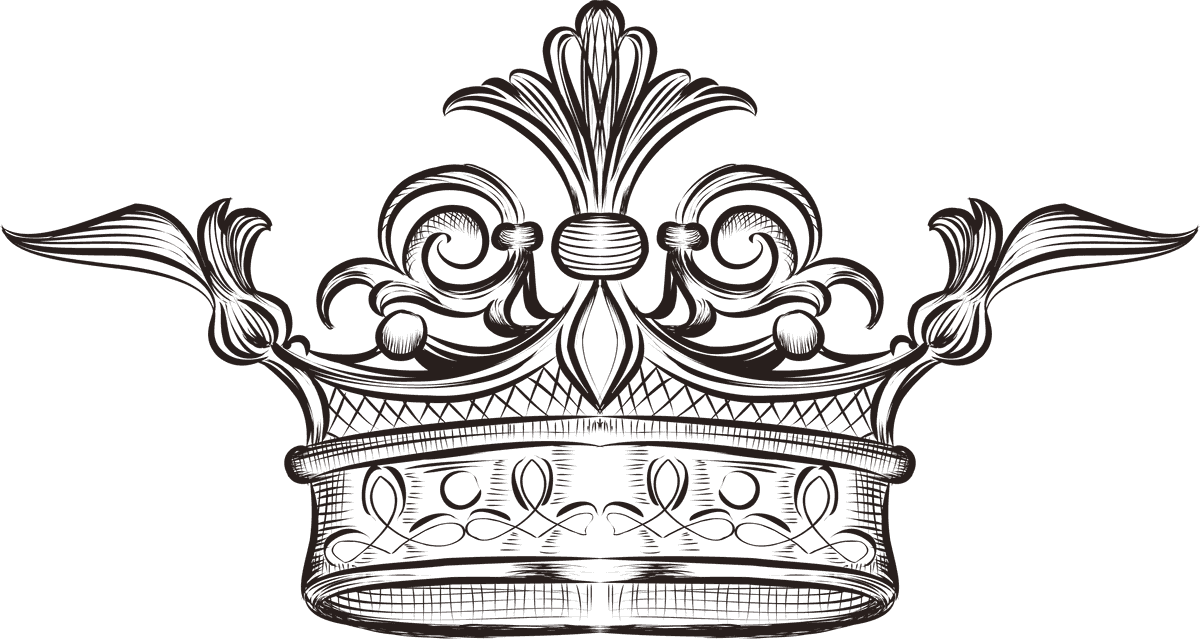 free pencil drawing crown hand drawn filigree vector 873931