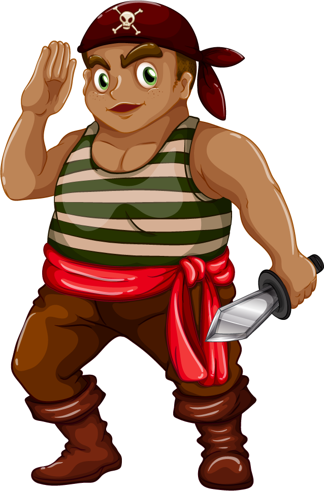 pirate cartoon pirate vectors set featur... | Magipik Free Vector