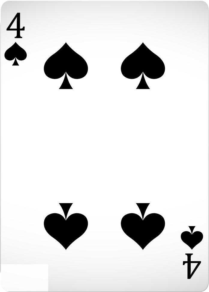 poker cards with front back minimalist s... | Magipik Free Vector