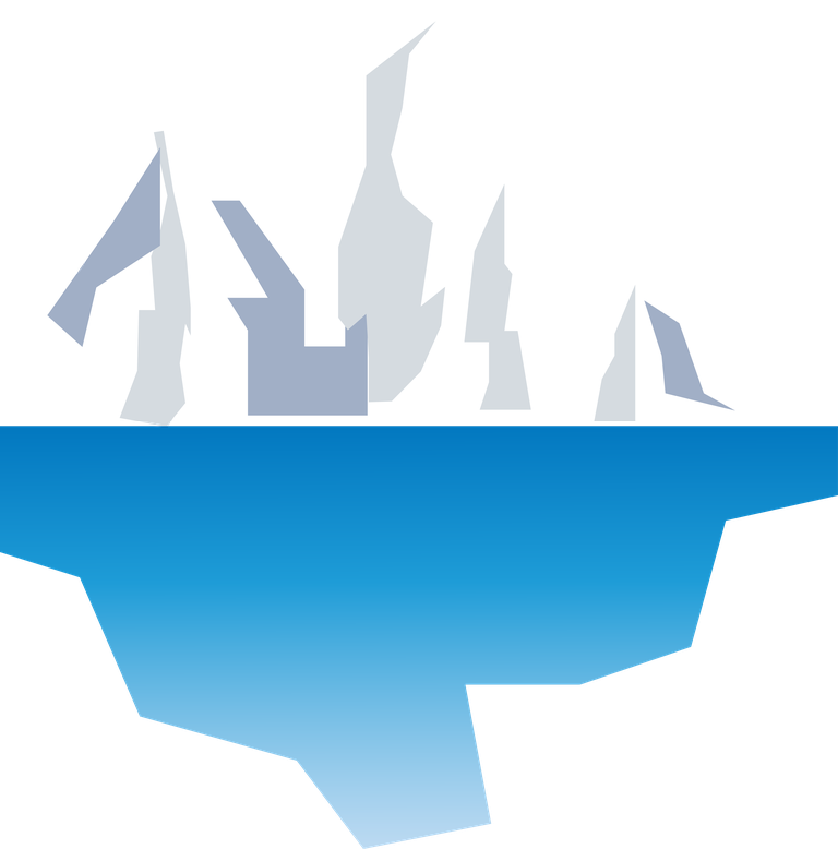 free minimalist iceberg illustration for vector 735497