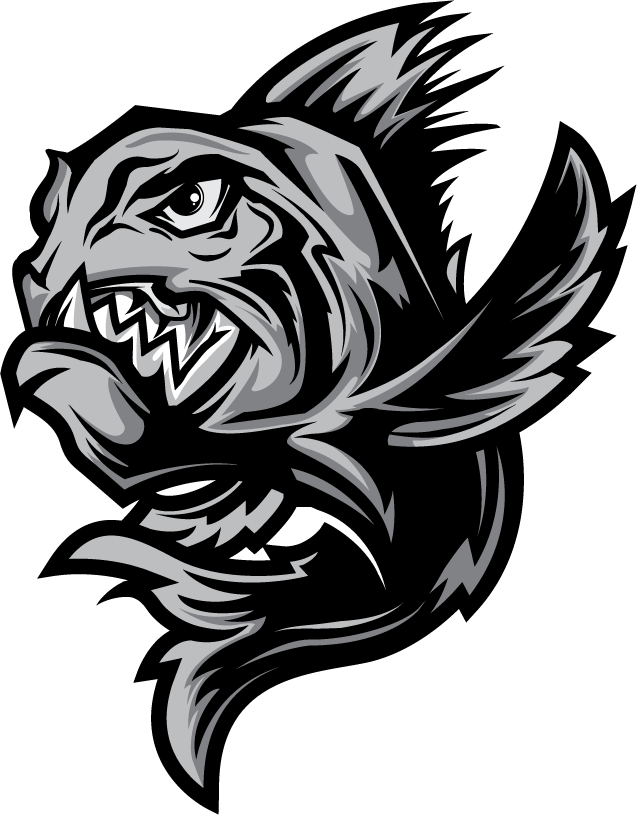 free premium piranha logo element vector... | Magipik Free Vector