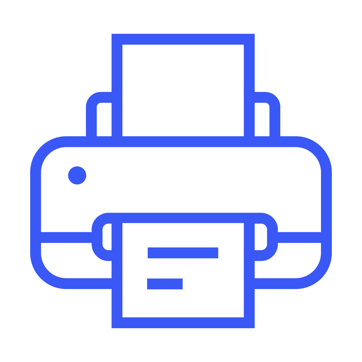 free simple outline printer icon for document vector 983518