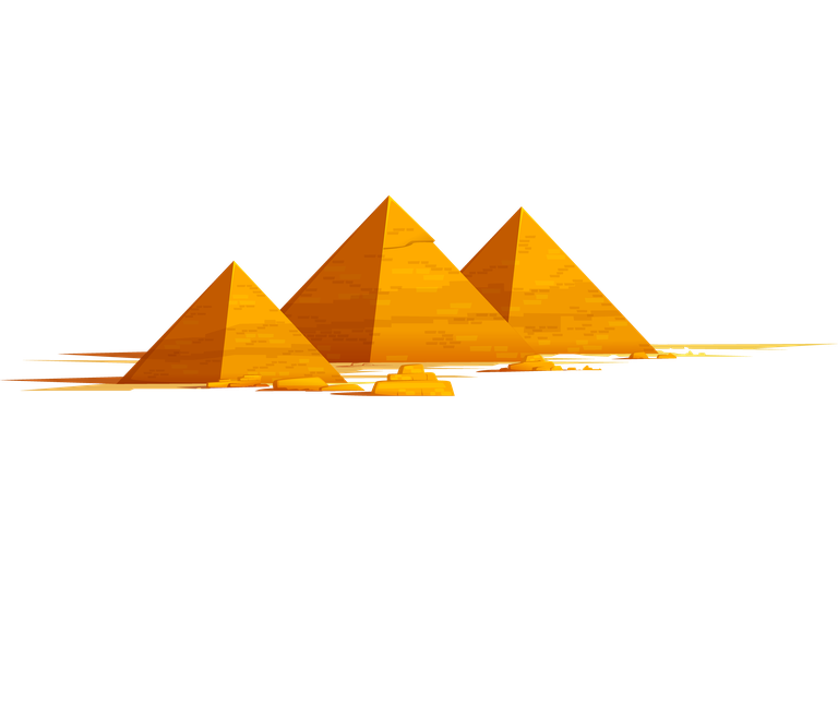 pyramid ancient egypt cartoon set with v... | Magipik Free Vector