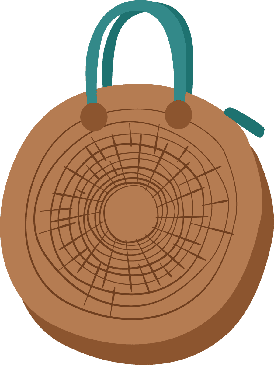 free rattan bag furniture icons rural vintage vector 378559