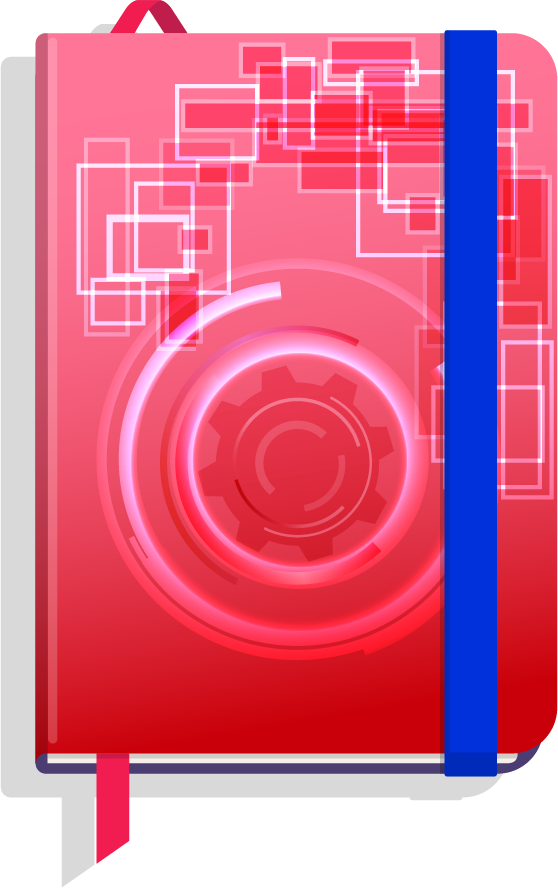 red abstract corporate identity template for modern branding and ...
