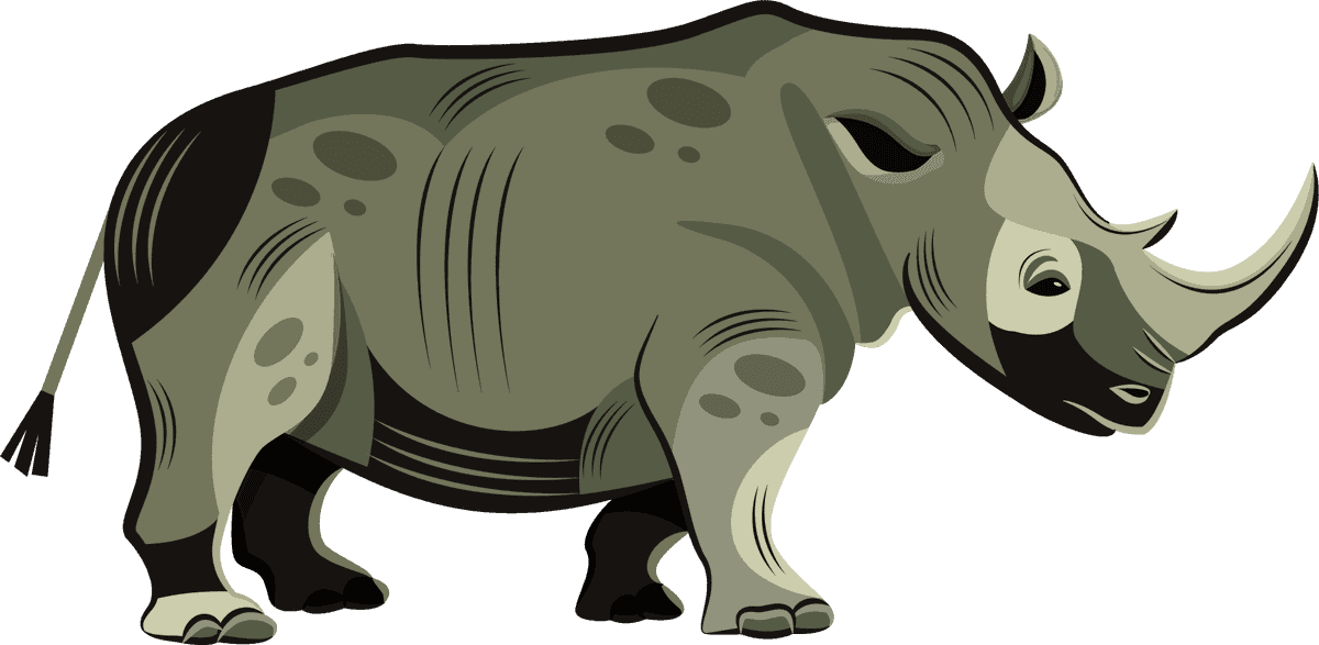 free rhino rhino species icons grey sketch vector 67559