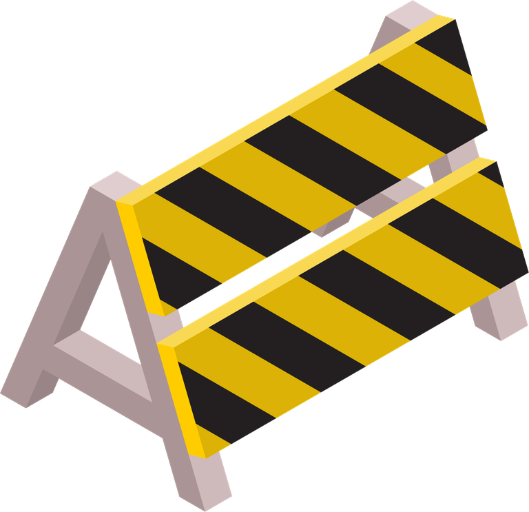free road barrier isometric under vector 17905