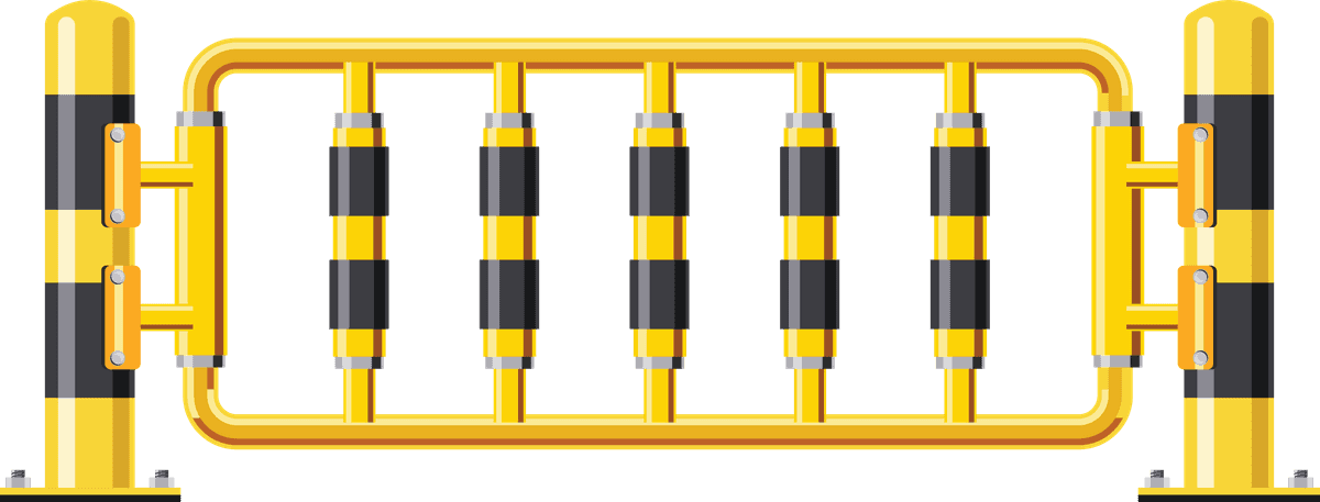 free road barrier set detailed illustration vector 45445