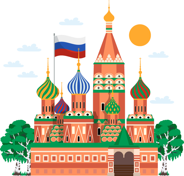 free russia travel tours attractions cul... | Magipik Free Vector