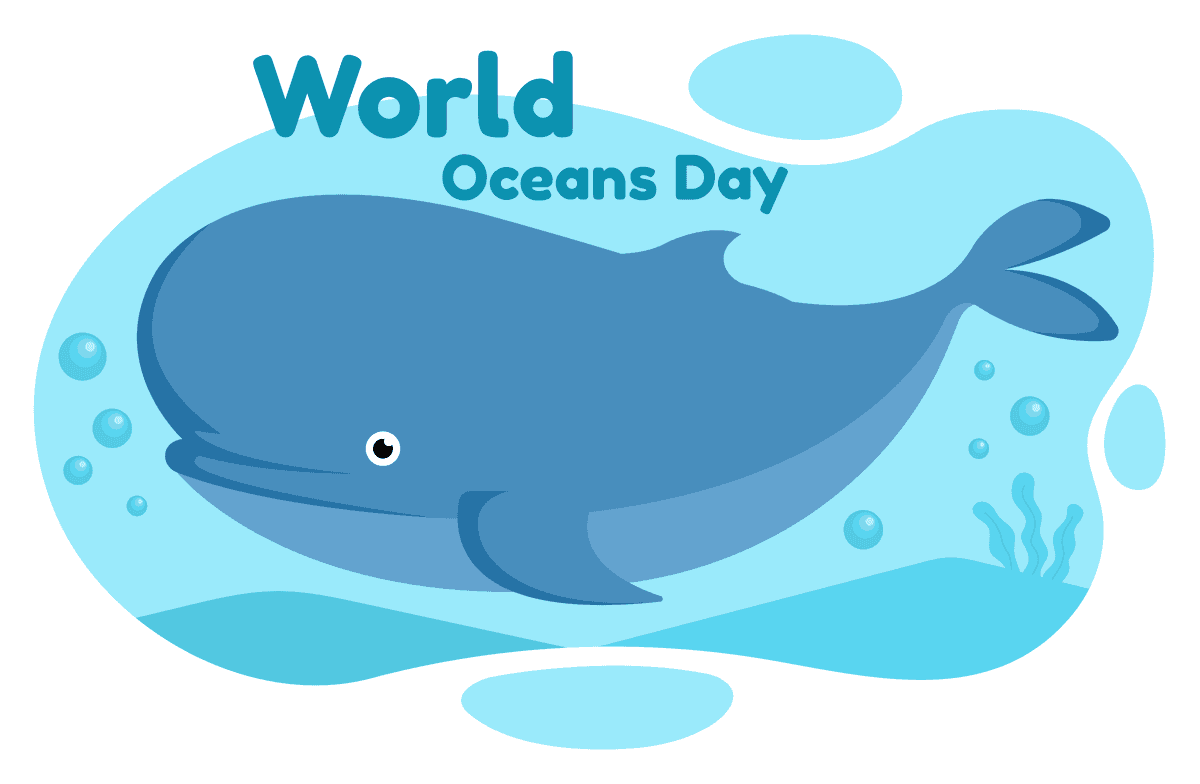 free sea animal logo world oceans day ve... | Magipik Free Vector