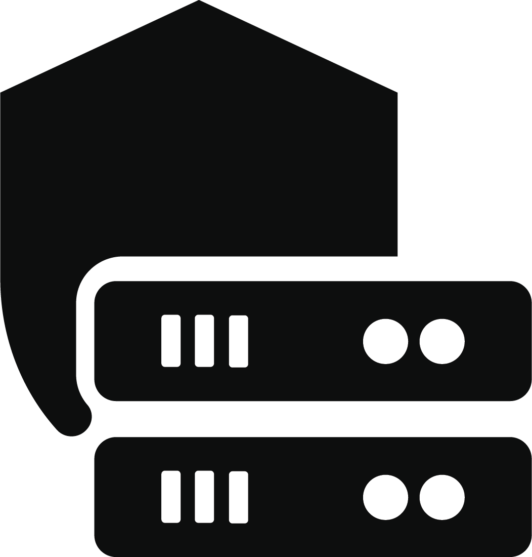 secure server icon, minimal data protection
