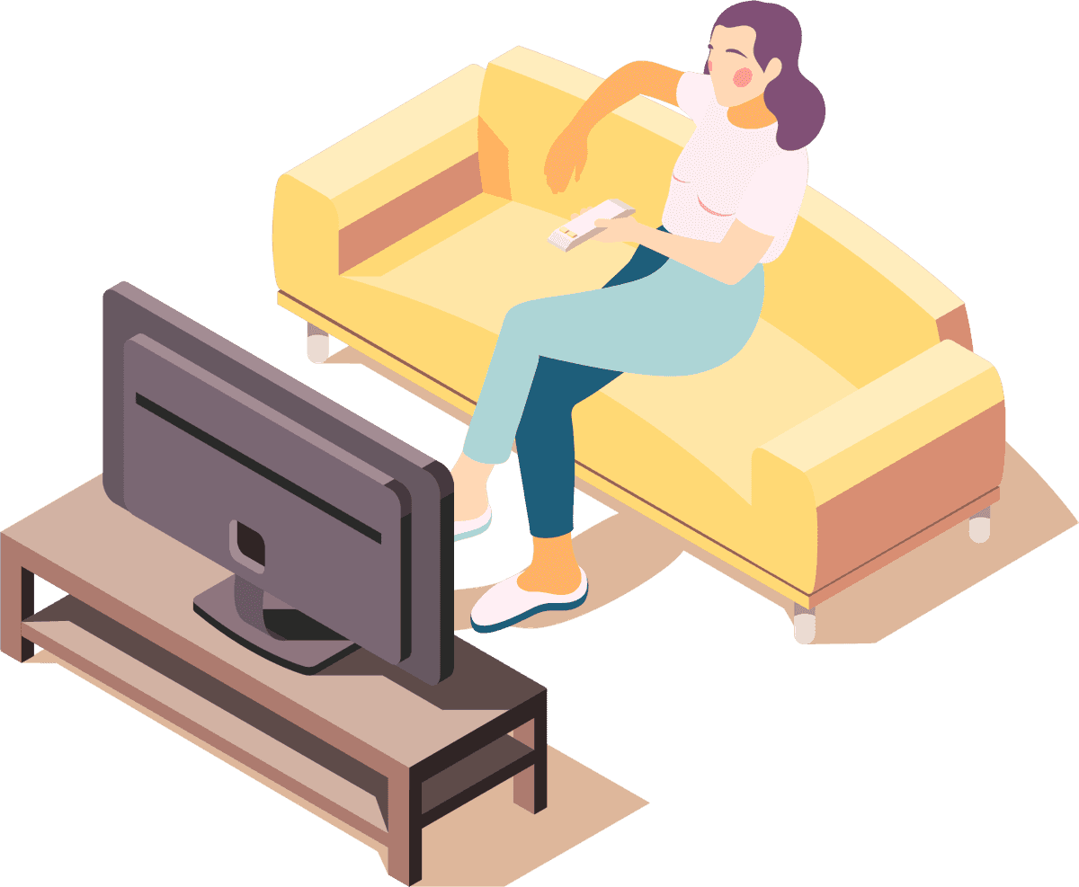 free set isolated sedentary lifestyle vector 707906