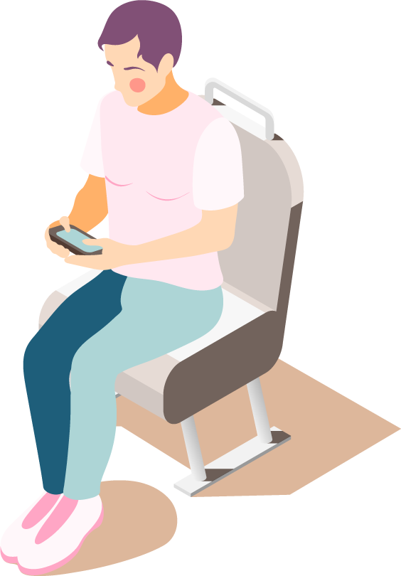 free set isolated sedentary lifestyle vector 29799