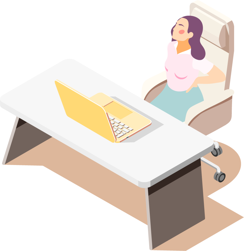 free set isolated sedentary lifestyle vector 349498