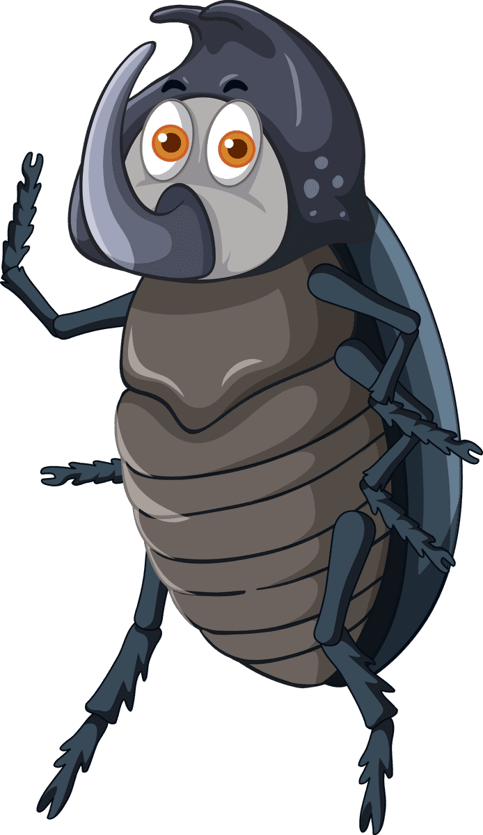 free different insects and beetles in cartoon vector 215533