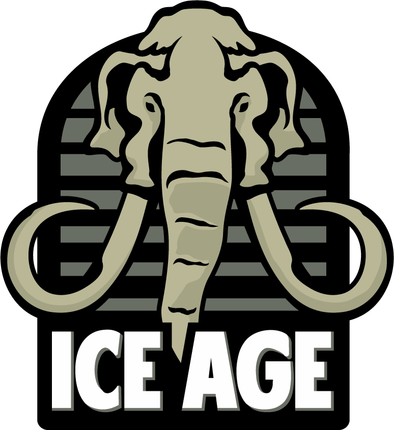 mammoths label on transparent background perfect for winter-themed ...