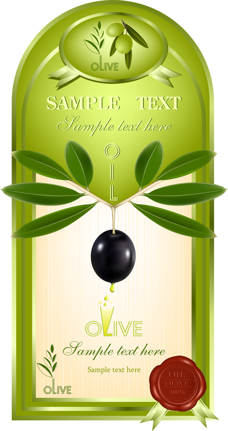 olive oil label stickers vector with elegant design and customizable ... olive oil label stickers vector with elegant design and customizable ...