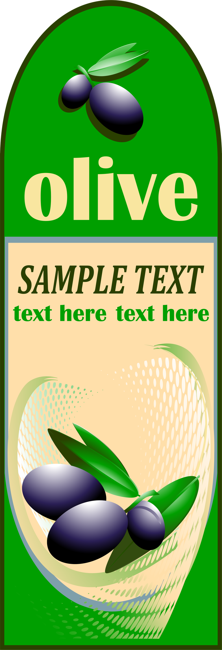 free olive oil label stickers vector 767724