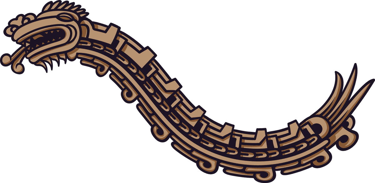 quetzalcoatl vector representation for ancient mythology and modern art ...