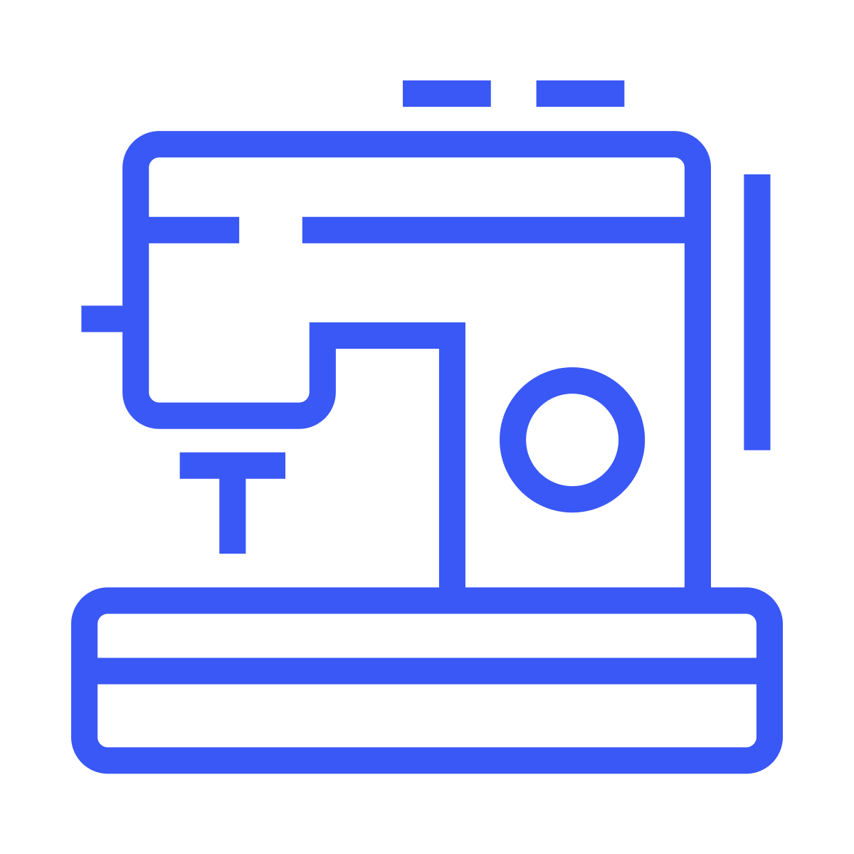 free simple outline sewing machine icon for vector 750901