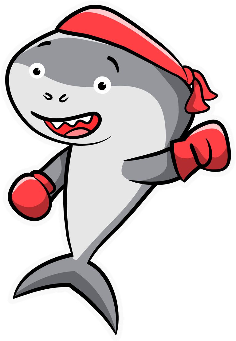 free shark sea animals on round badges vector undefined