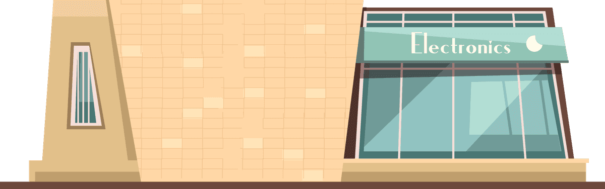 free shop building cartoon with mini store vector 67913