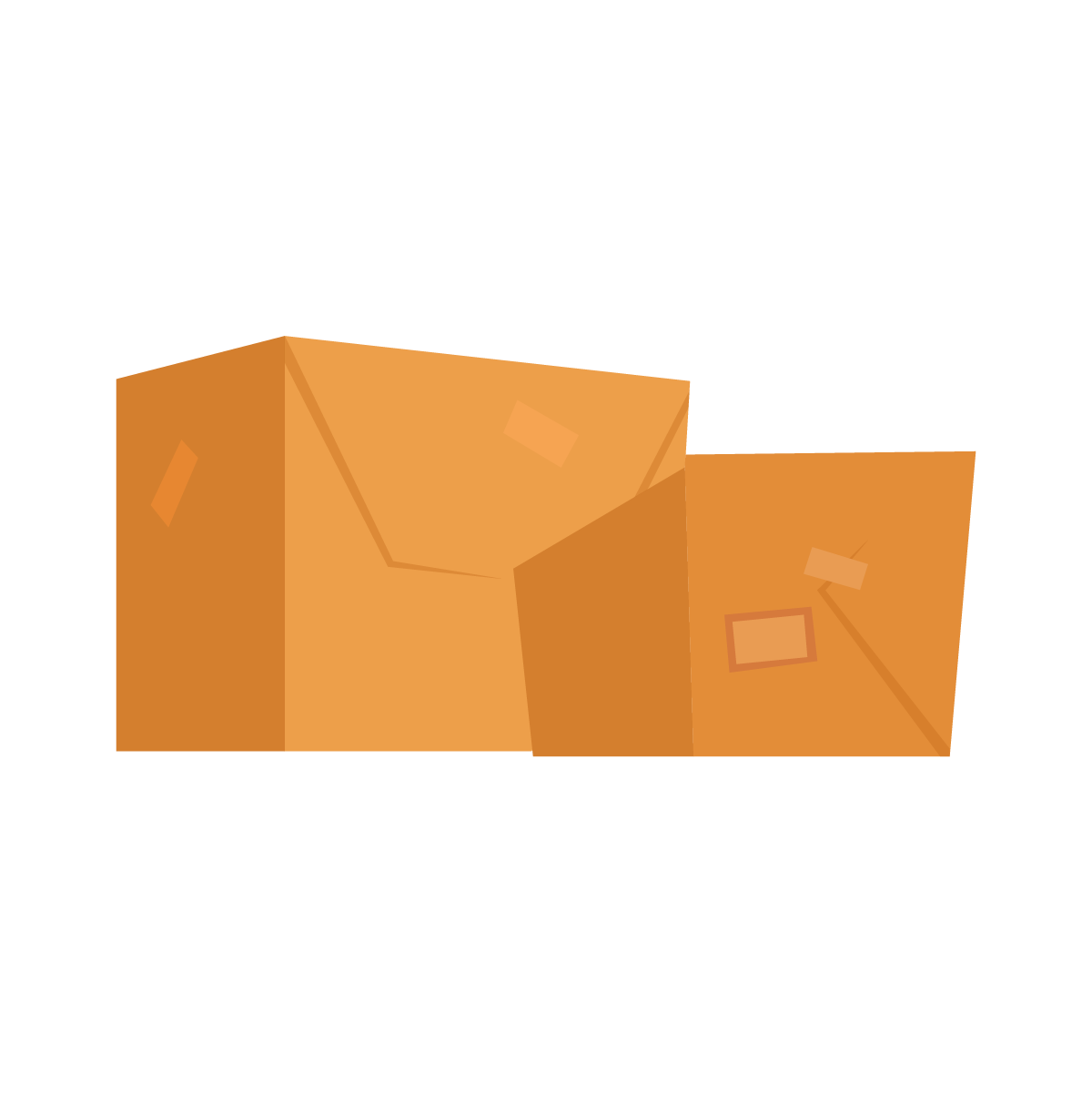 free simple cardboard box shipping box vector 205775