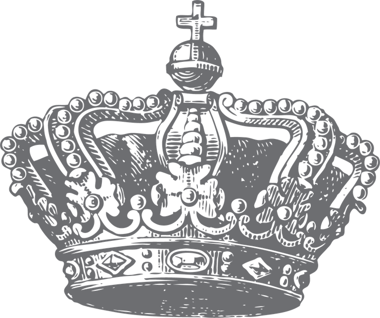 sketch crown crowns drawings for artisti... | Magipik Free Vector