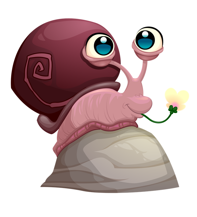 free snail animal pond isolated cartoon ... | Magipik Free Vector