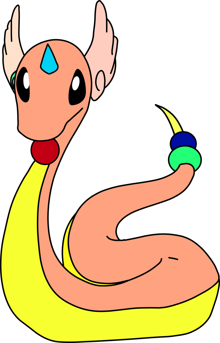 free snake pikachu cute funny vector 582... | Magipik Free Vector