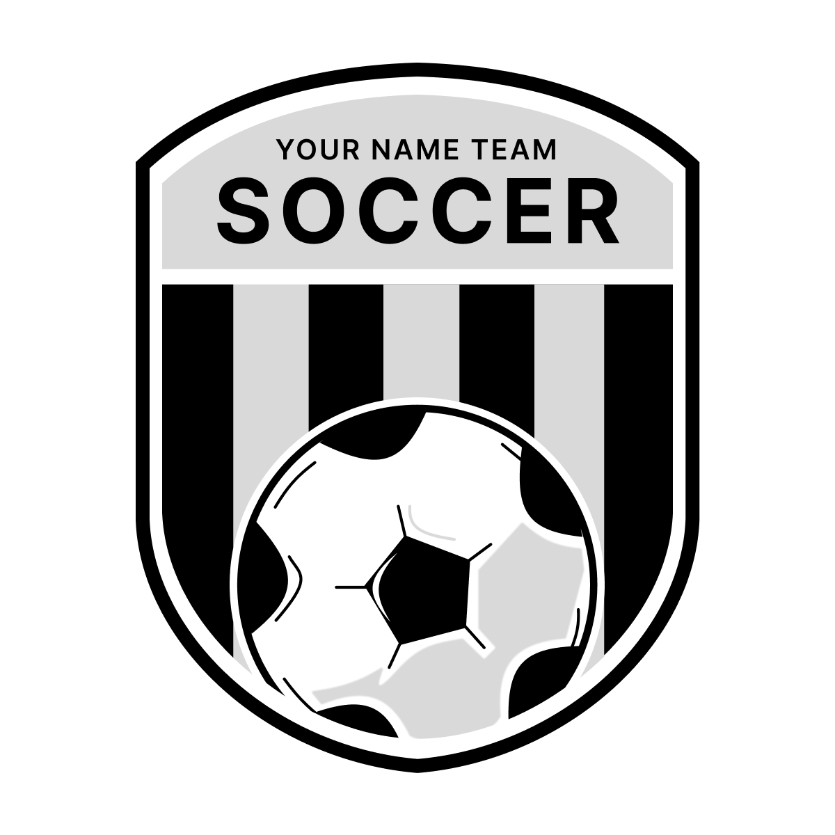 free soccer club logos in simple and bol... | Magipik Free Vector