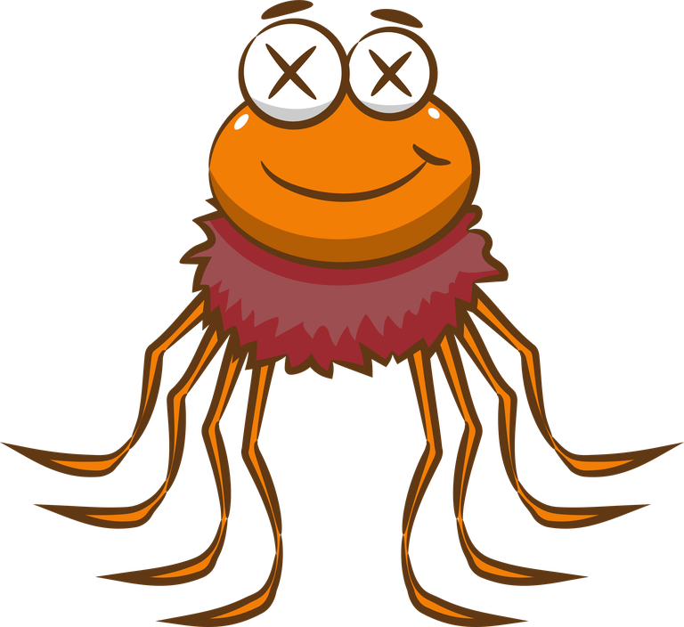 free spider funny cartoon spiders isolat... | Magipik Free Vector