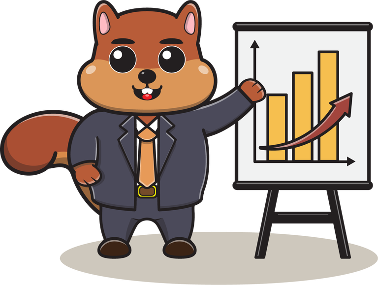 free squirrel office worker illustration... | Magipik Free Vector