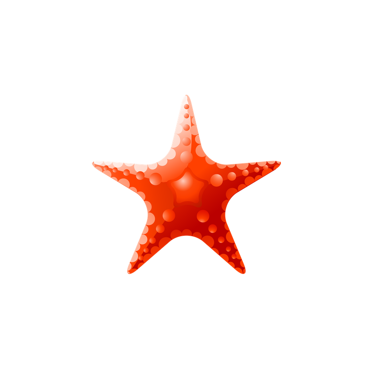 free starfish funny marine animal cartoo... | Magipik Free Vector
