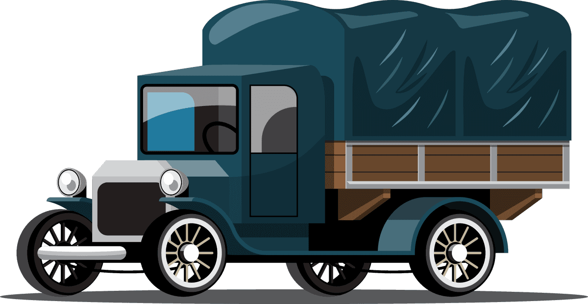 free three types work cars vintage antiq... | Magipik Free Vector