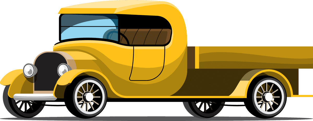 free three types work cars vintage antiq... | Magipik Free Vector