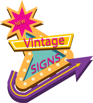Explore nostalgic-signs free vector imag...