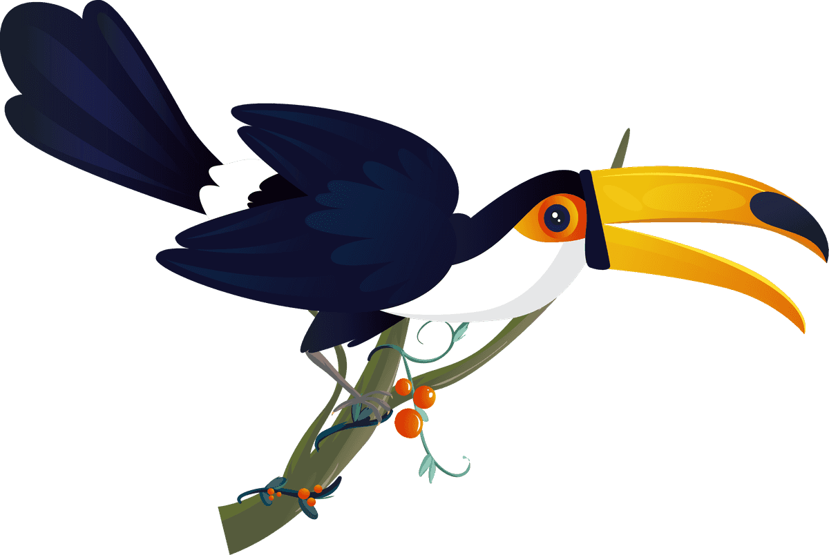 free toco toucan tucan birds icons color... | Magipik Free Vector