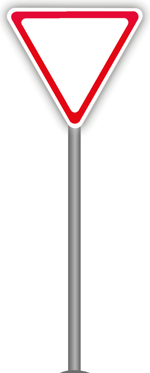 traffic signs road signs for safe driving with clear yield indication ...