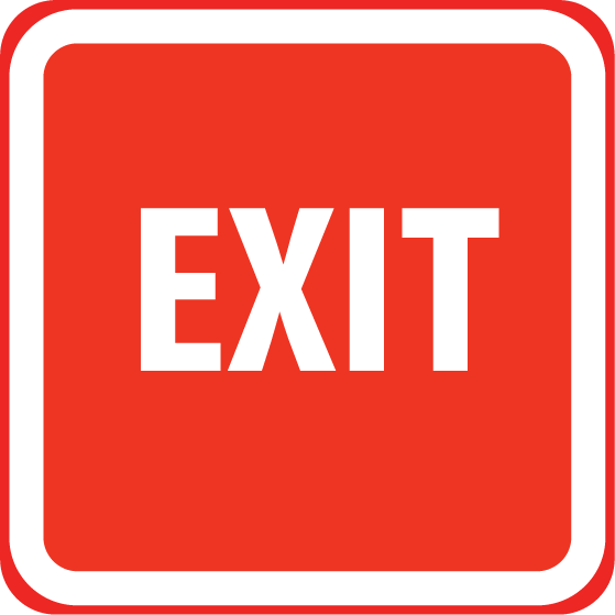 traffic signs traffic signs indicating safe exit paths for emergency ...