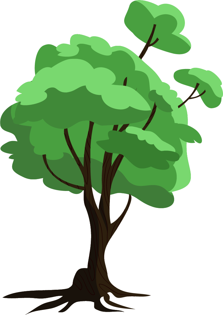 tree icons collection various types for nature-themed projects and ...