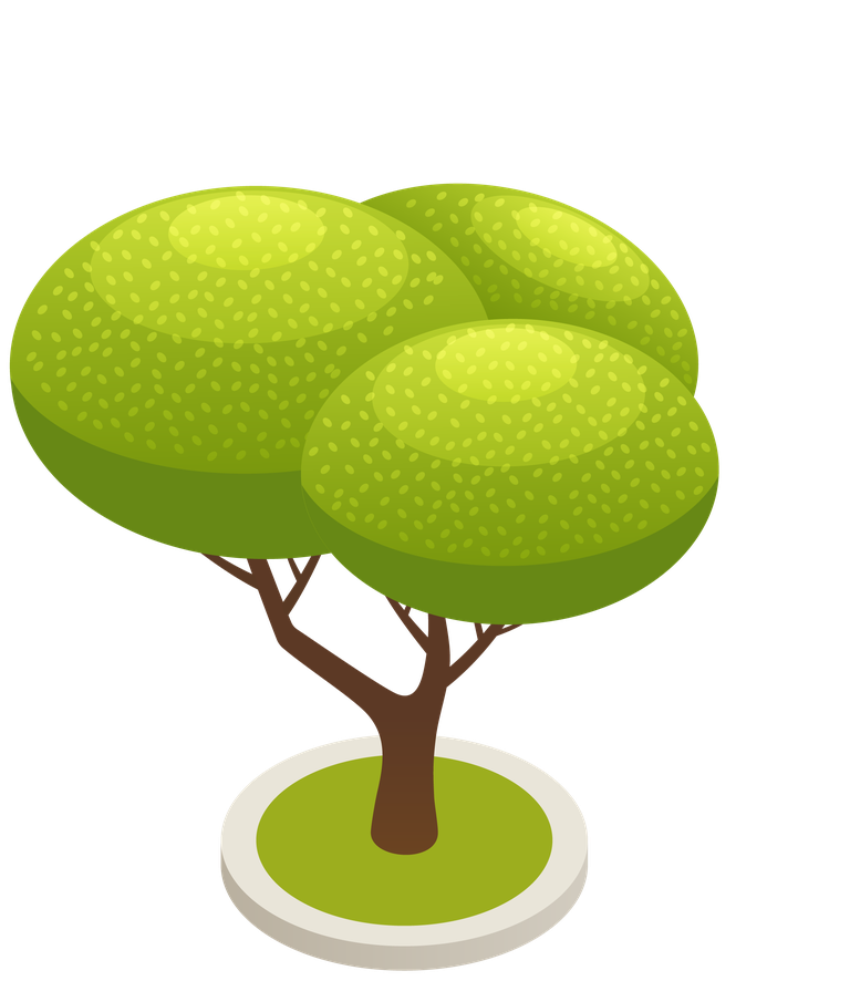 free tree set swing road signage tree bench vector 81444