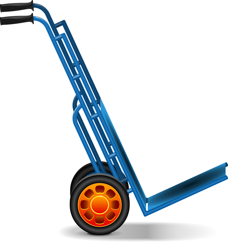 free trolley delivery service collection box vector 766380