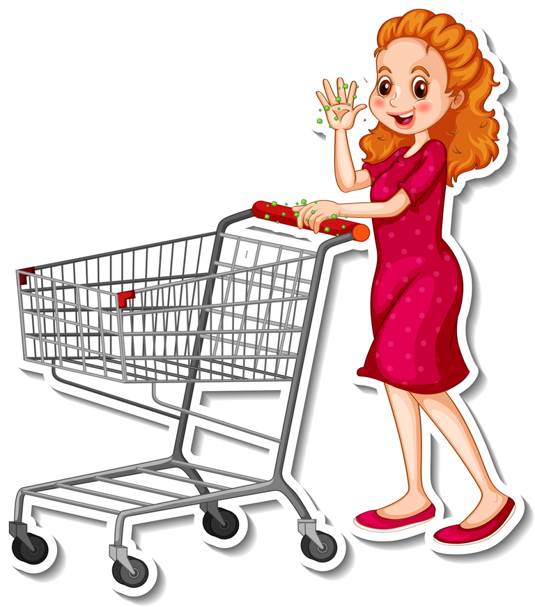 free trolley man random stickers with ve... | Magipik Free Vector