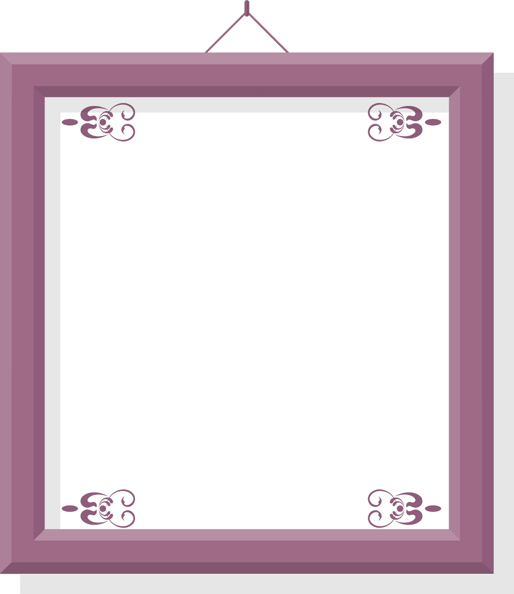 free various frames hanging on wall vect... | Magipik Free Vector