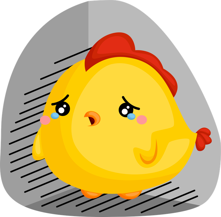 free cute chicken emotions excitement, vector 606357