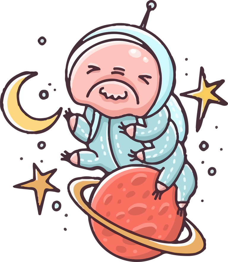 free cute chibi tardigrades characters hand vector 706851