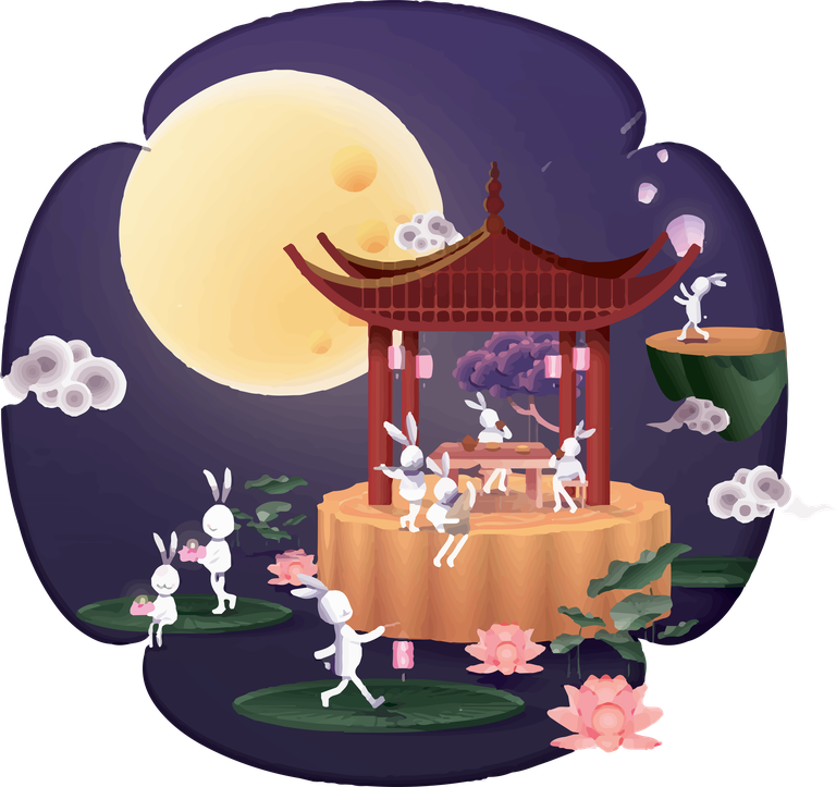 free mid autumn festival greetings desig... | Magipik Free Vector