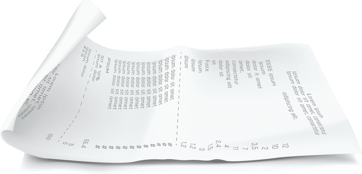free realistic receipt collection bill check vector 394212
